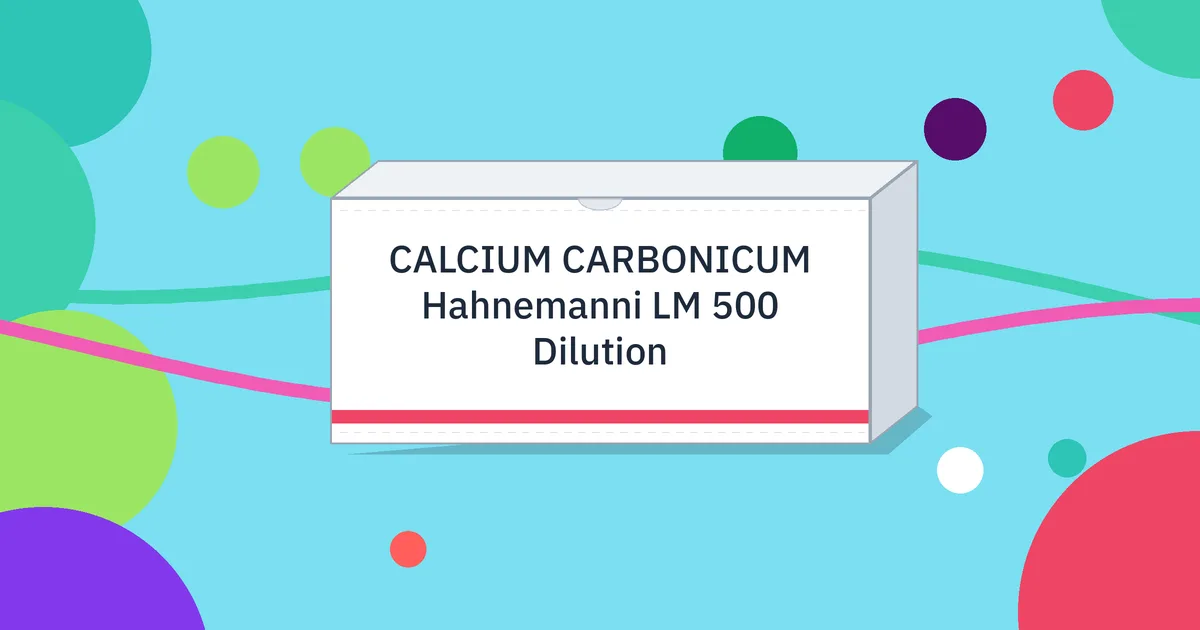 Symbolbild: Packung mit der Aufschrift CALCIUM CARBONICUM Hahnemanni LM 500 Dilution (PZN 13692962) – Verfügbarkeit und Bezug in Apotheken in Frankfurt am Main