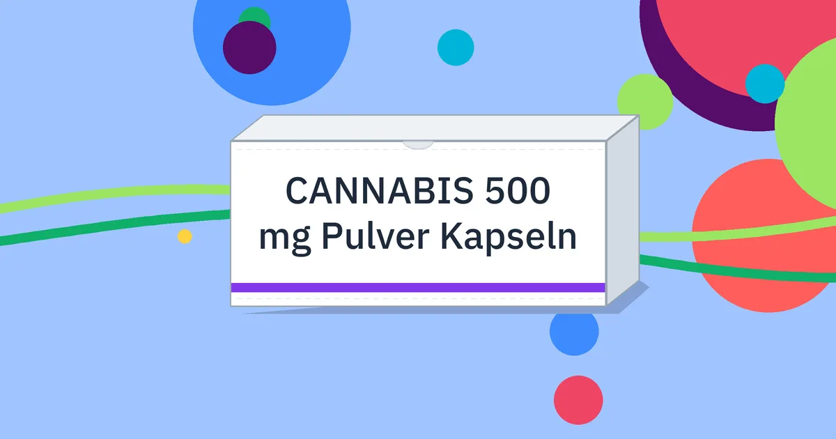 Symbolbild: Packung mit der Aufschrift CANNABIS 500 mg Pulver Kapseln (PZN 13978724) – Verfügbarkeit und Bezug in Apotheken in Frankfurt am Main