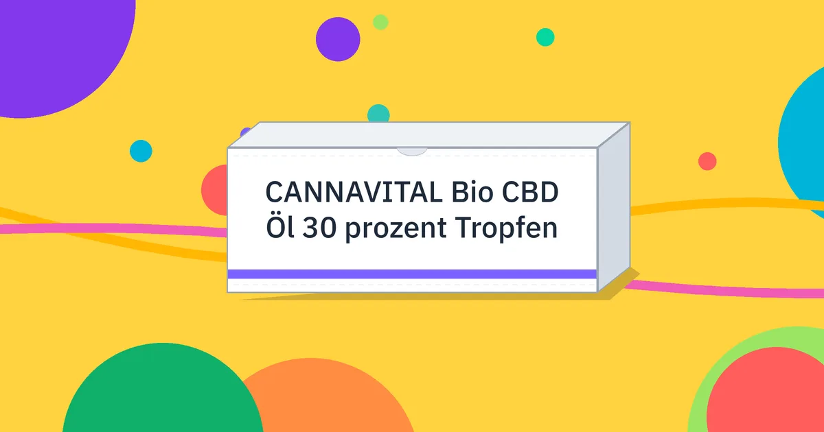 Symbolbild: Packung mit der Aufschrift CANNAVITAL Bio CBD Öl 30 prozent Tropfen (PZN 19647997) – Verfügbarkeit und Bezug in Apotheken in Frankfurt am Main
