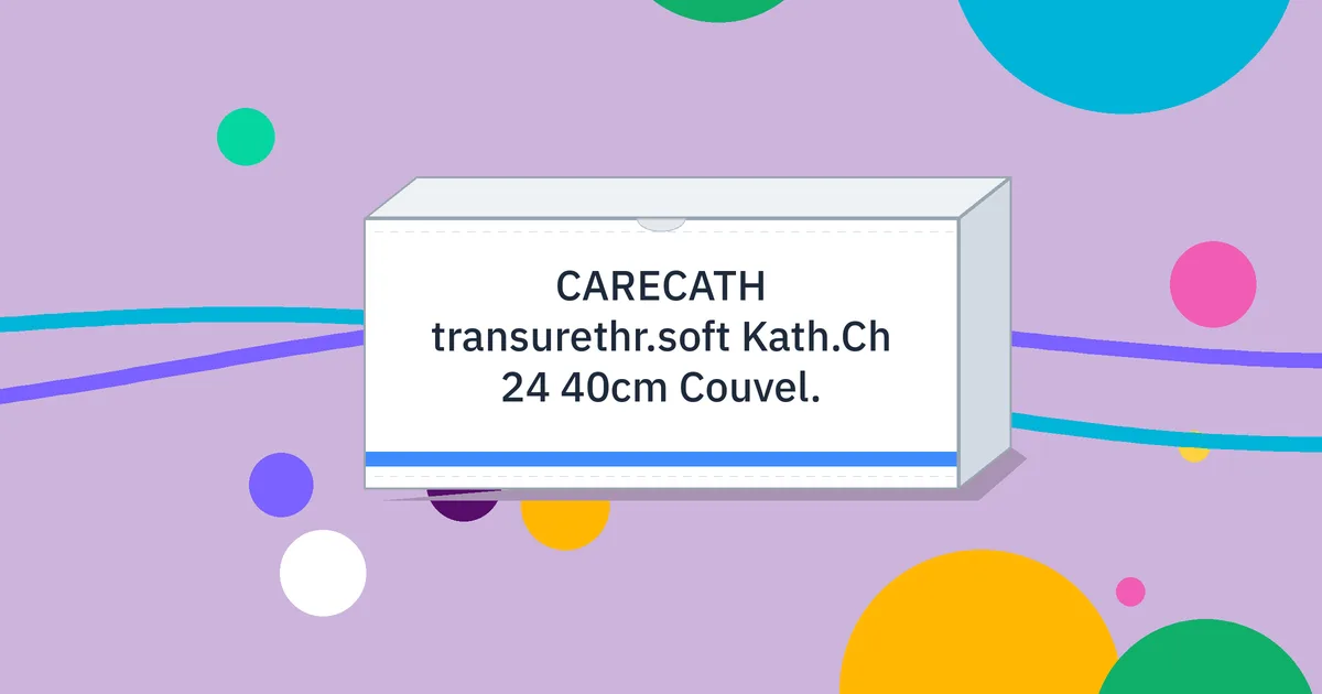 Symbolbild: Packung mit der Aufschrift CARECATH transurethr.soft Kath.Ch 24 40cm Couvel. (PZN 09710080) – Verfügbarkeit und Bezug in Apotheken in Frankfurt am Main