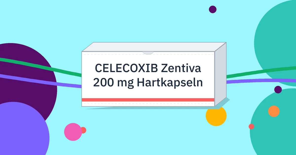 Symbolbild: Packung mit der Aufschrift CELECOXIB Zentiva 200 mg Hartkapseln (PZN 18913333) – Verfügbarkeit und Bezug in Apotheken in Frankfurt am Main