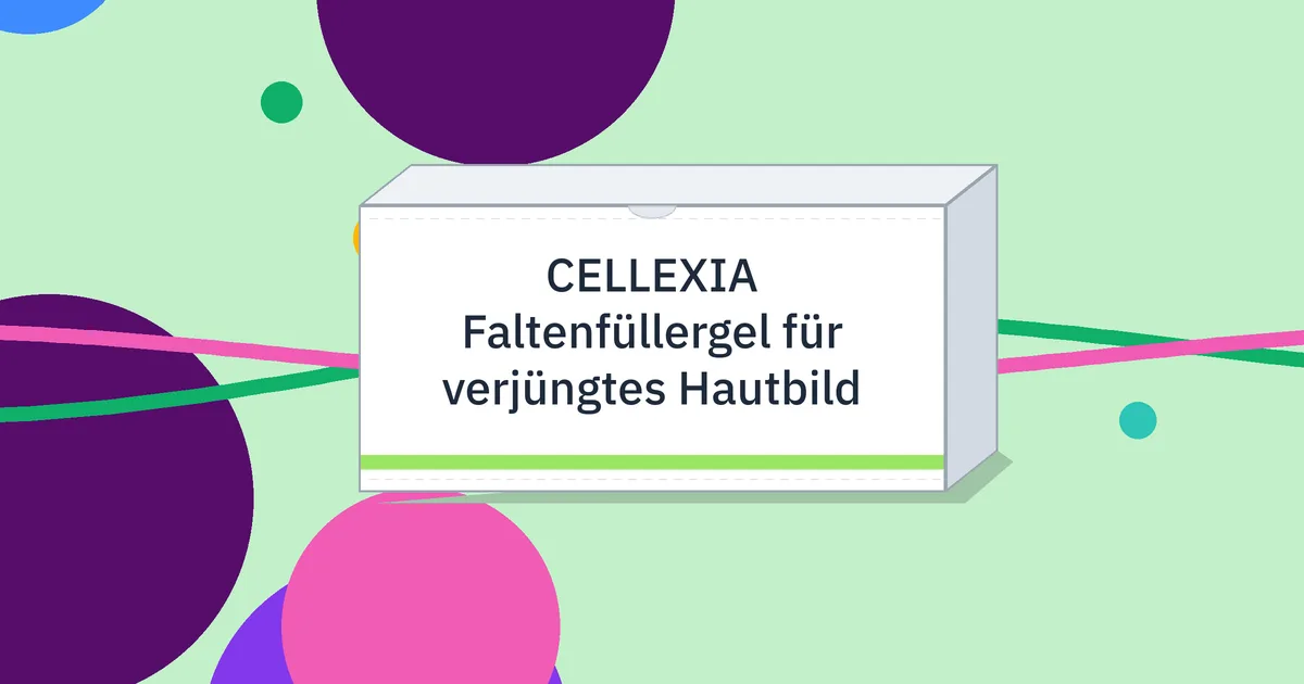 Symbolbild: Packung mit der Aufschrift CELLEXIA Faltenfüllergel für verjüngtes Hautbild (PZN 19492253) – Verfügbarkeit und Bezug in Apotheken in Frankfurt am Main