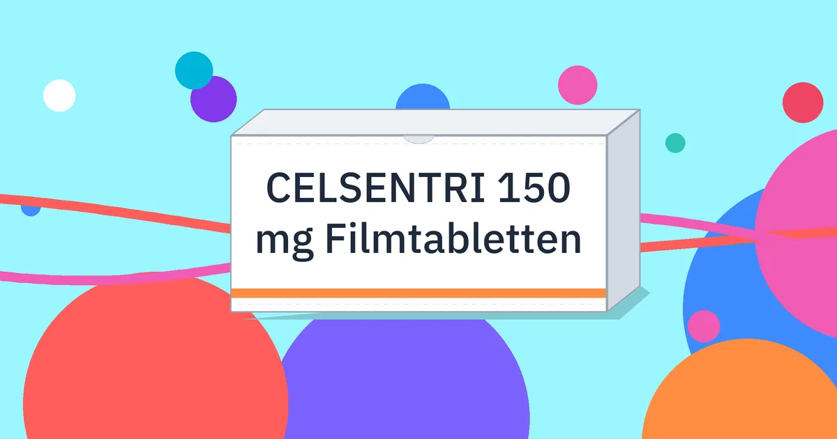Symbolbild: Packung mit der Aufschrift CELSENTRI 150 mg Filmtabletten (PZN 12452411) – Verfügbarkeit und Bezug in Apotheken in Frankfurt am Main