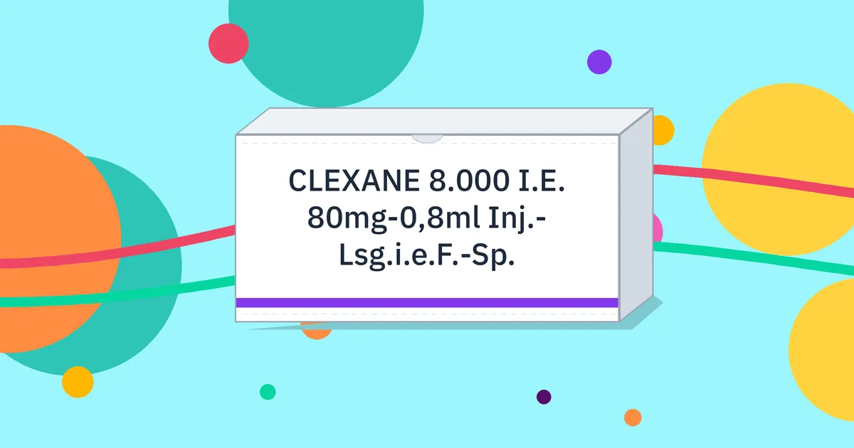 Symbolbild: Packung mit der Aufschrift CLEXANE 8.000 I.E. 80mg-0,8ml Inj.-Lsg.i.e.F.-Sp. (PZN 14134342) – Verfügbarkeit und Bezug in Apotheken in Frankfurt am Main