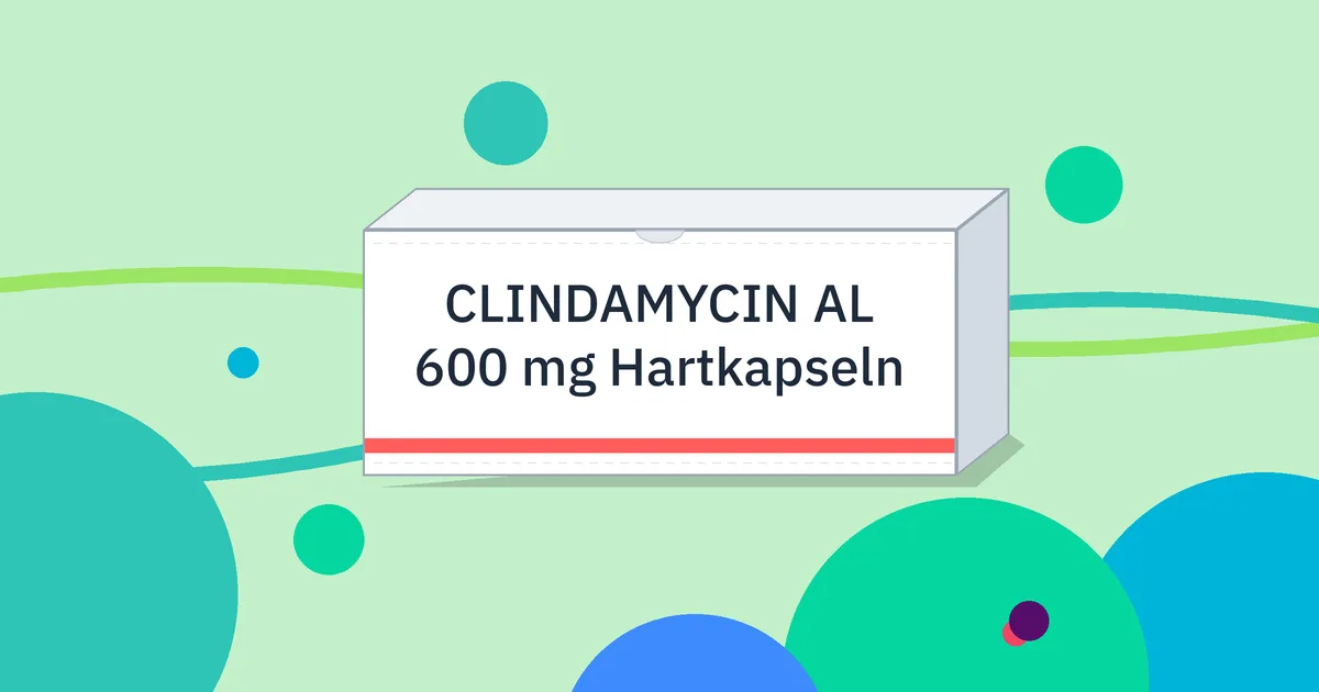 Symbolbild: Packung mit der Aufschrift CLINDAMYCIN AL 600 mg Hartkapseln (PZN 13156548) – Verfügbarkeit und Bezug in Apotheken in Frankfurt am Main