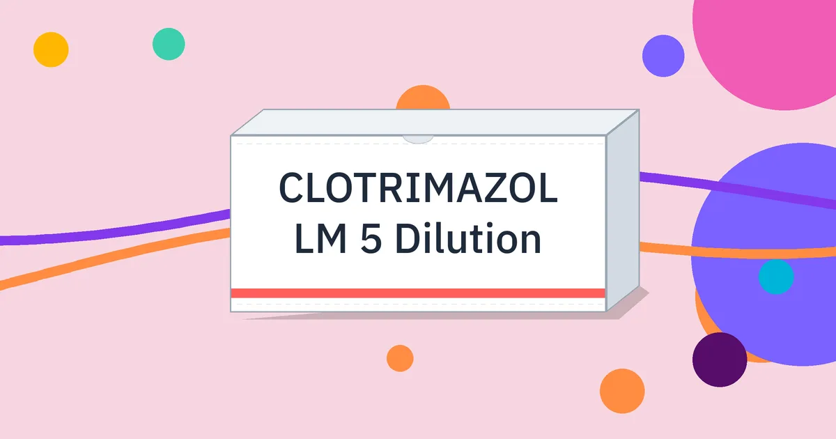 Symbolbild: Packung mit der Aufschrift CLOTRIMAZOL LM 5 Dilution (PZN 12822581) – Verfügbarkeit und Bezug in Apotheken in Frankfurt am Main
