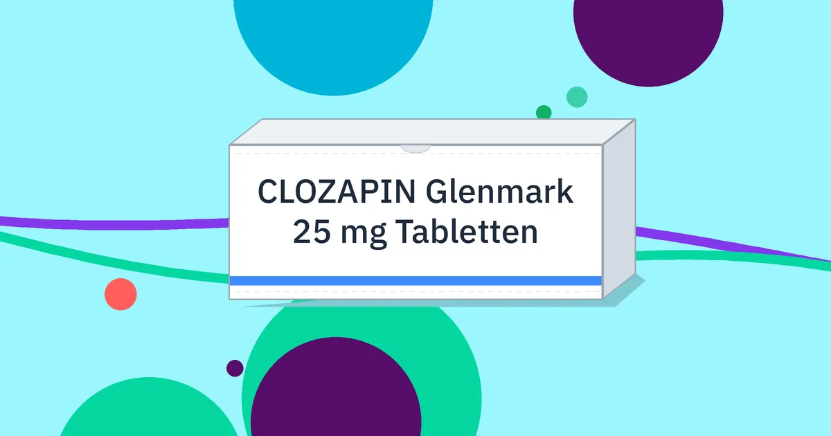 Symbolbild: Packung mit der Aufschrift CLOZAPIN Glenmark 25 mg Tabletten (PZN 11532390) – Verfügbarkeit und Bezug in Apotheken in Frankfurt am Main