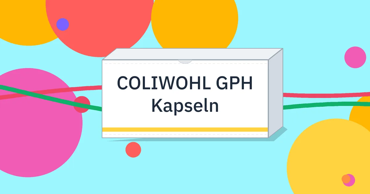 Symbolbild: Packung mit der Aufschrift COLIWOHL GPH Kapseln (PZN 20542298) – Verfügbarkeit und Bezug in Apotheken in Frankfurt am Main