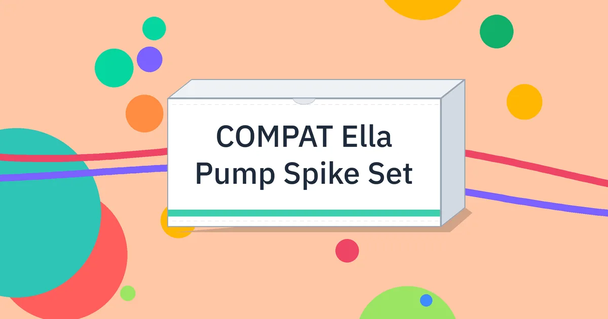 Symbolbild: Packung mit der Aufschrift COMPAT Ella Pump Spike Set (PZN 12416651) – Verfügbarkeit und Bezug in Apotheken in Frankfurt am Main
