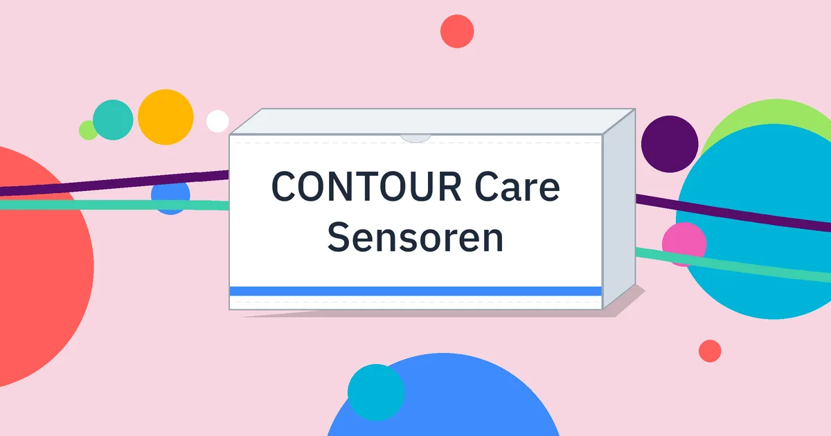 Symbolbild: Packung mit der Aufschrift CONTOUR Care Sensoren (PZN 16889725) – Verfügbarkeit und Bezug in Apotheken in Frankfurt am Main