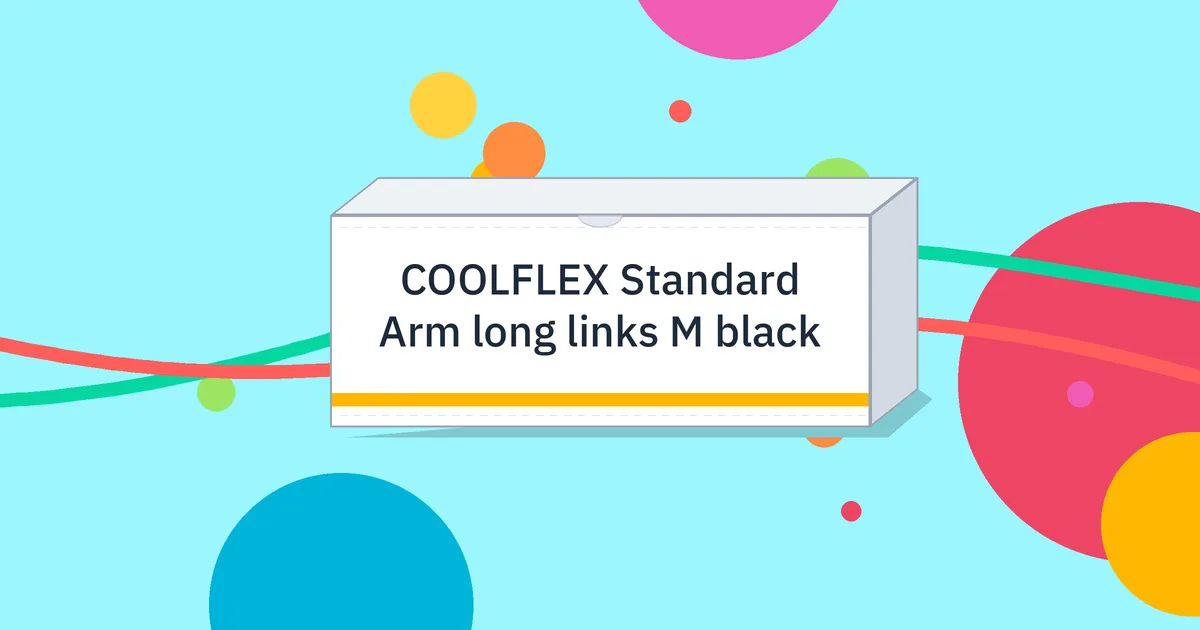 Symbolbild: Packung mit der Aufschrift COOLFLEX Standard Arm long links M black (PZN 20382676) – Verfügbarkeit und Bezug in Apotheken in Frankfurt am Main