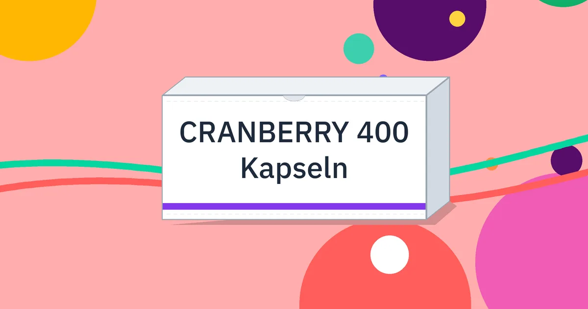 Symbolbild: Packung mit der Aufschrift CRANBERRY 400 Kapseln (PZN 08800622) – Verfügbarkeit und Bezug in Apotheken in Frankfurt am Main