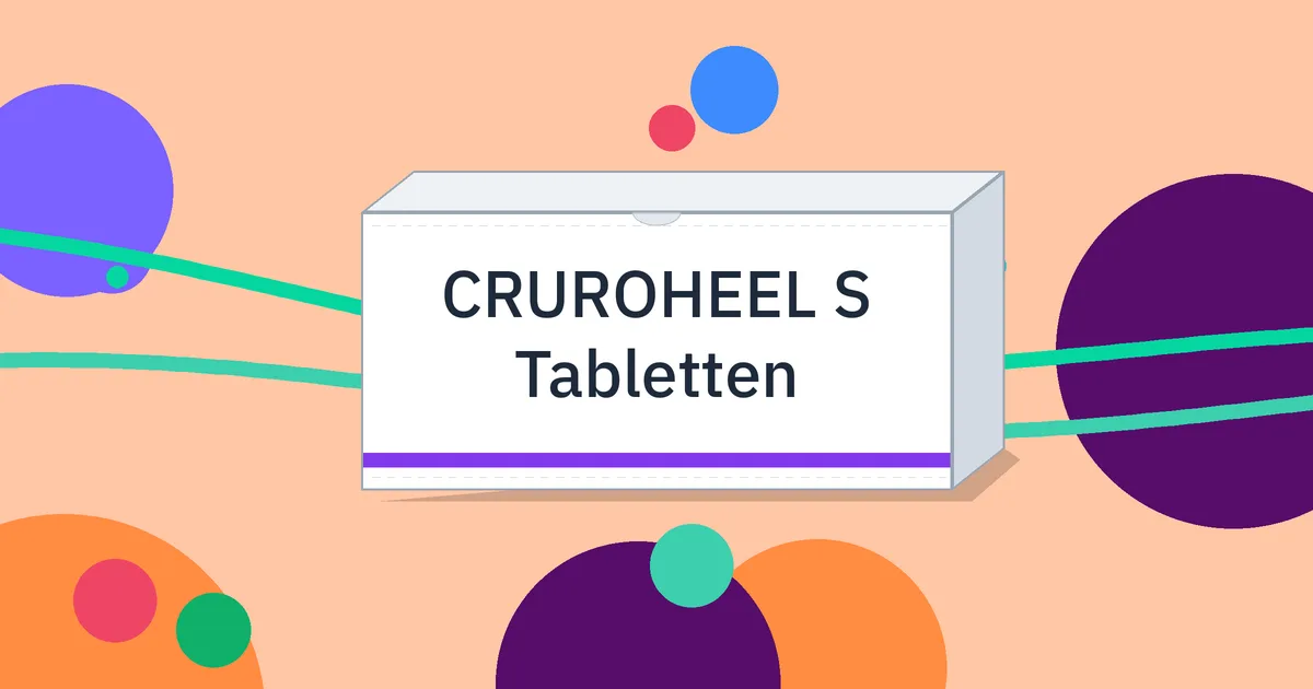 Symbolbild: Packung mit der Aufschrift CRUROHEEL S Tabletten (PZN 03568244) – Verfügbarkeit und Bezug in Apotheken in Frankfurt am Main