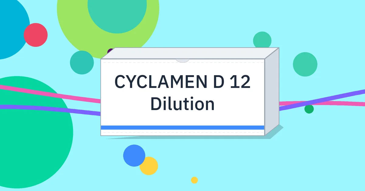 Symbolbild: Packung mit der Aufschrift CYCLAMEN D 12 Dilution (PZN 02897827) – Verfügbarkeit und Bezug in Apotheken in Frankfurt am Main