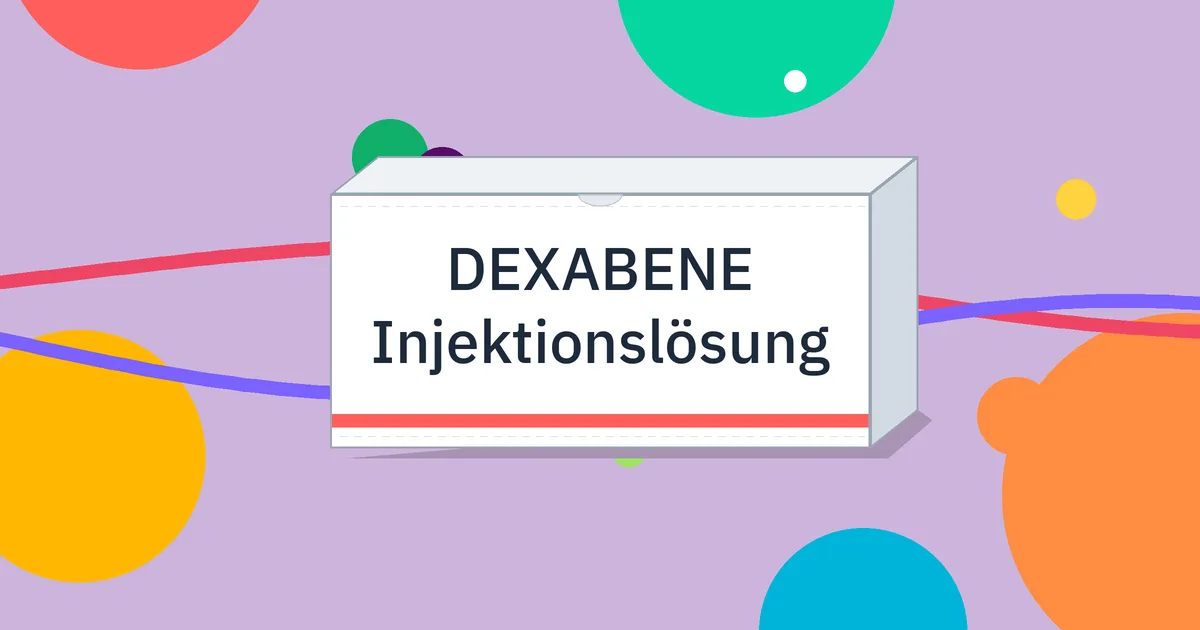 Symbolbild: Packung mit der Aufschrift DEXABENE Injektionslösung (PZN 03025408) – Verfügbarkeit und Bezug in Apotheken in Frankfurt am Main