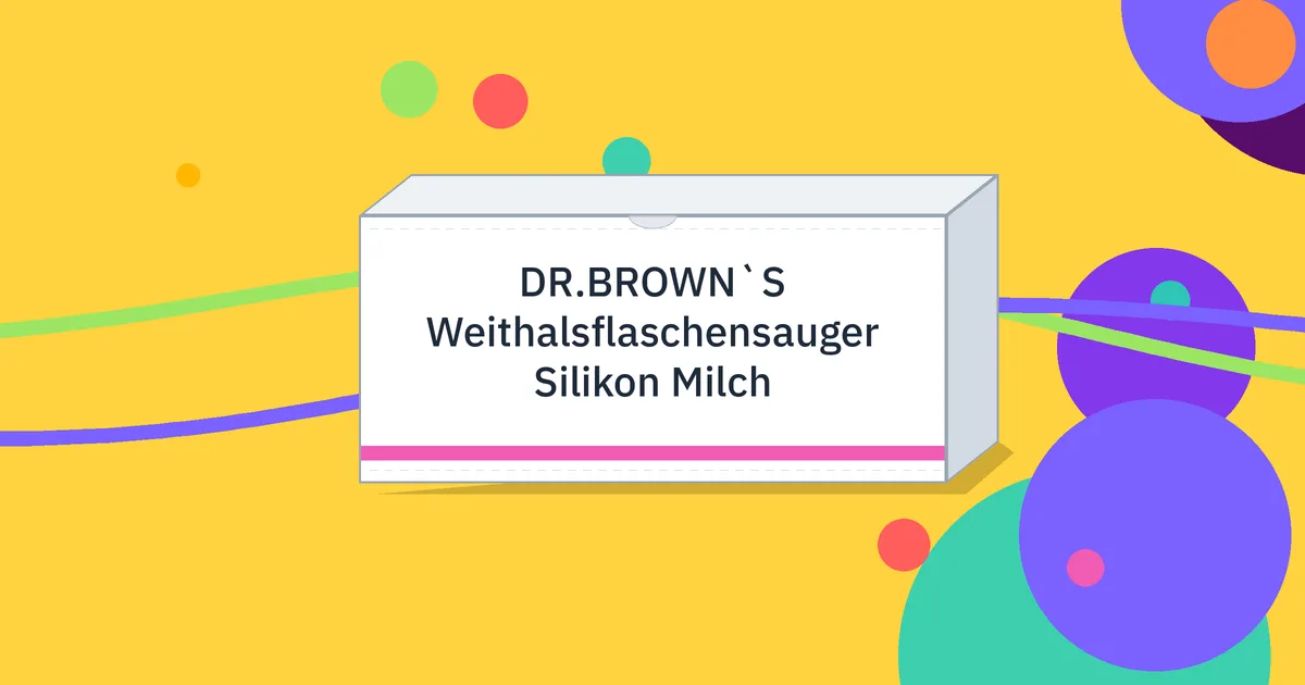 Symbolbild: Packung mit der Aufschrift DR.BROWN`S Weithalsflaschensauger Silikon Milch (PZN 01047972) – Verfügbarkeit und Bezug in Apotheken in Frankfurt am Main