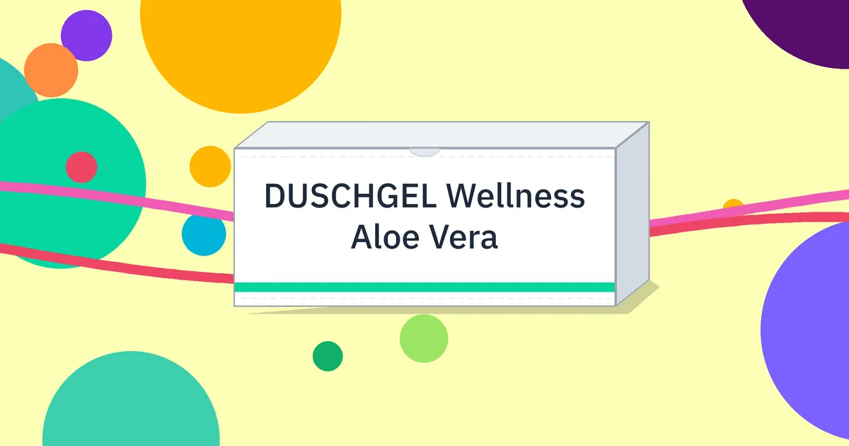 Symbolbild: Packung mit der Aufschrift DUSCHGEL Wellness Aloe Vera (PZN 00217515) – Verfügbarkeit und Bezug in Apotheken in Frankfurt am Main