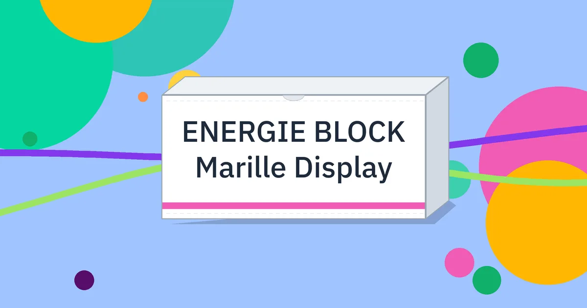 Symbolbild: Packung mit der Aufschrift ENERGIE BLOCK Marille Display (PZN 19688507) – Verfügbarkeit und Bezug in Apotheken in Frankfurt am Main