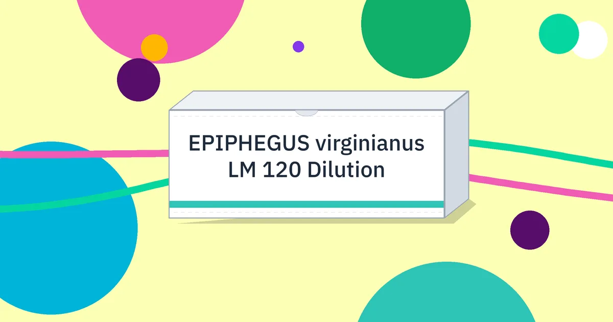 Symbolbild: Packung mit der Aufschrift EPIPHEGUS virginianus LM 120 Dilution (PZN 13472864) – Verfügbarkeit und Bezug in Apotheken in Frankfurt am Main
