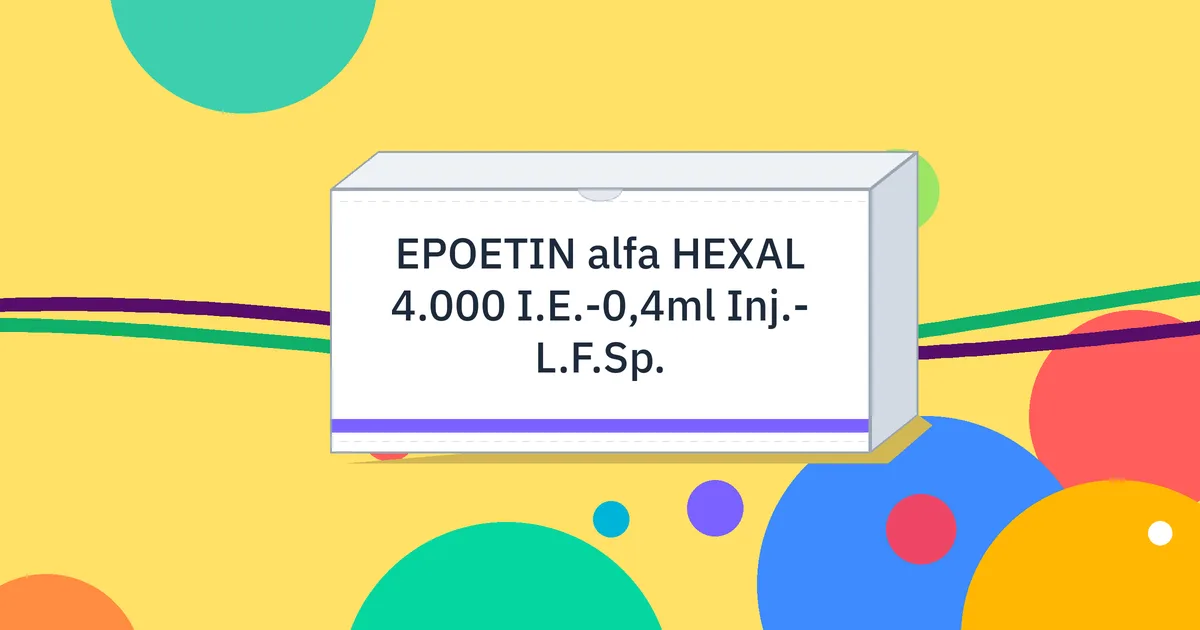 Symbolbild: Packung mit der Aufschrift EPOETIN alfa HEXAL 4.000 I.E.-0,4ml Inj.-L.F.Sp. (PZN 03438062) – Verfügbarkeit und Bezug in Apotheken in Frankfurt am Main