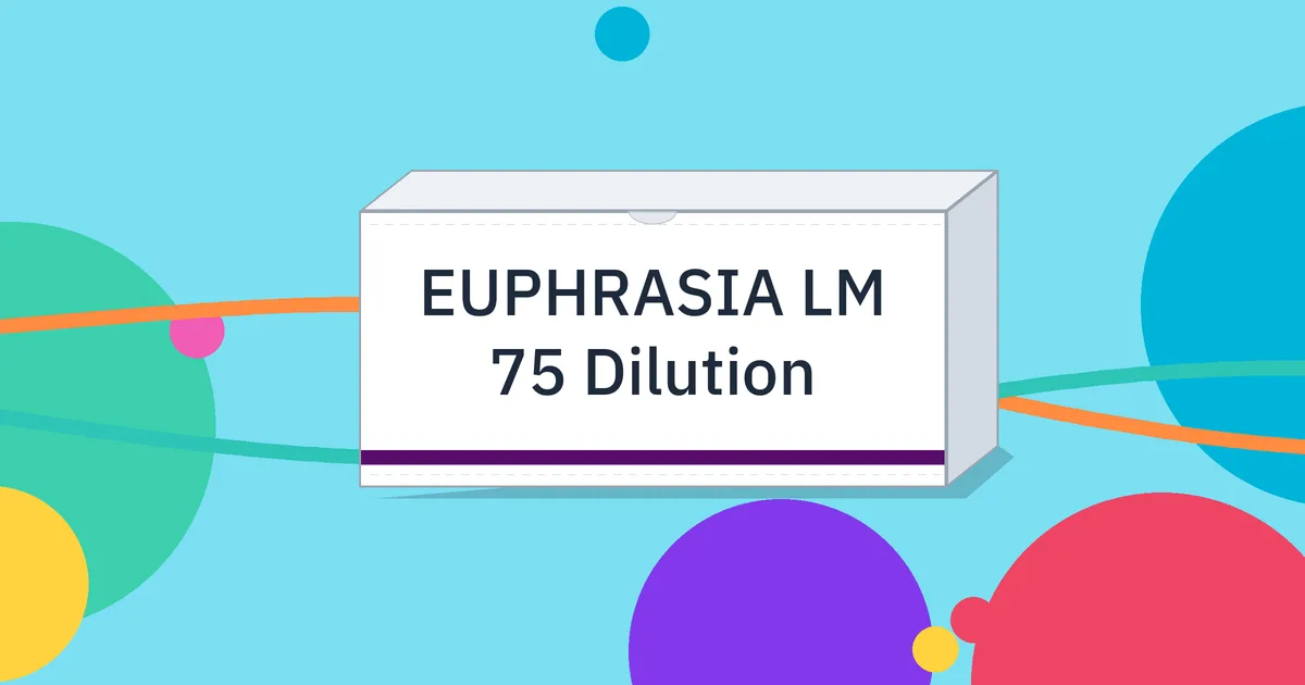 Symbolbild: Packung mit der Aufschrift EUPHRASIA LM 75 Dilution (PZN 12846883) – Verfügbarkeit und Bezug in Apotheken in Frankfurt am Main