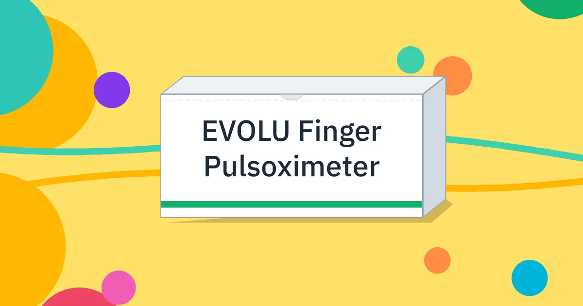 Symbolbild: Packung mit der Aufschrift EVOLU Finger Pulsoximeter (PZN 20391830) – Verfügbarkeit und Bezug in Apotheken in Frankfurt am Main