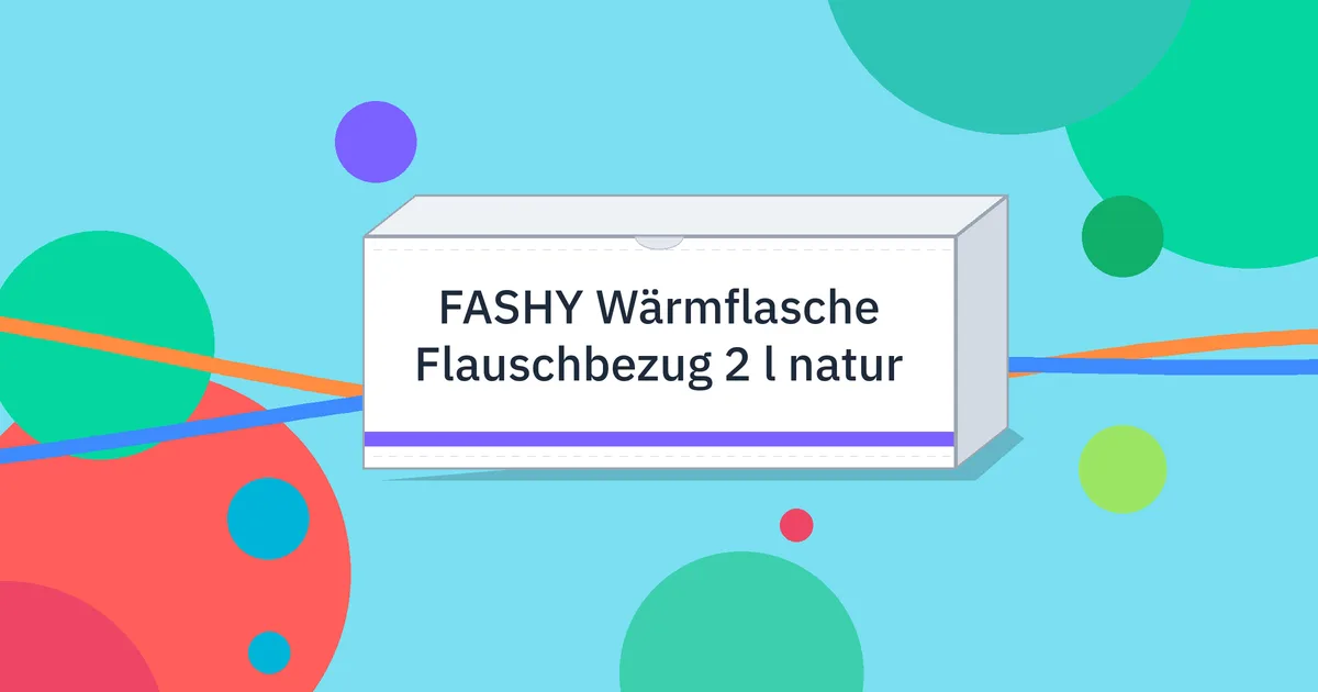 Symbolbild: Packung mit der Aufschrift FASHY Wärmflasche Flauschbezug 2 l natur (PZN 18026230) – Verfügbarkeit und Bezug in Apotheken in Frankfurt am Main