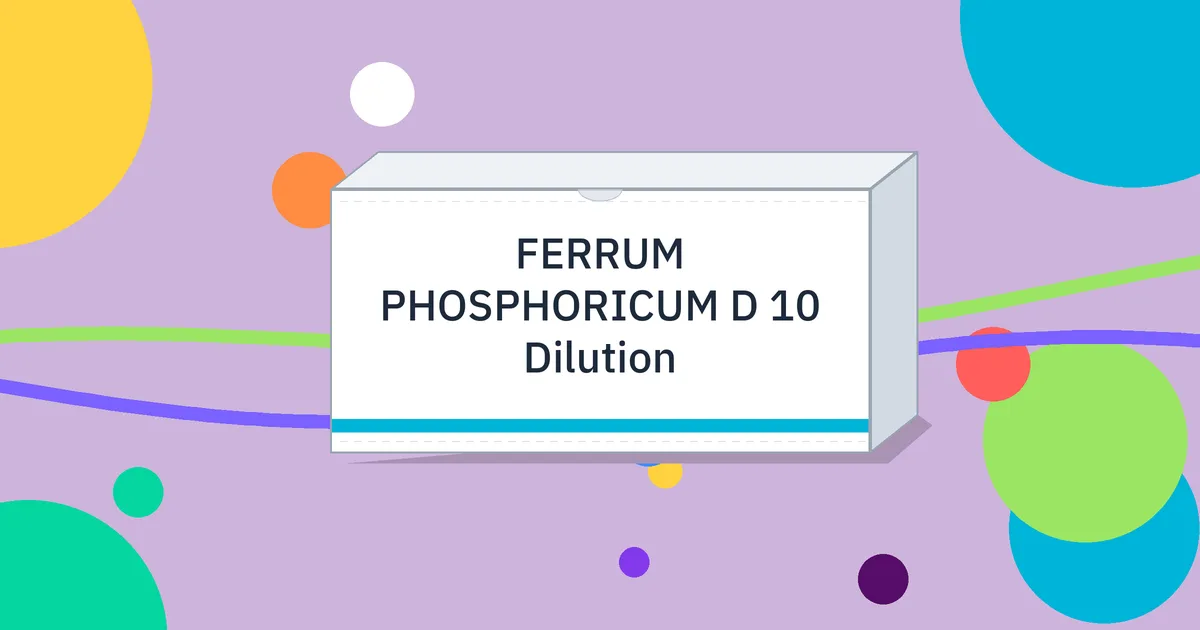 Symbolbild: Packung mit der Aufschrift FERRUM PHOSPHORICUM D 10 Dilution (PZN 02806440) – Verfügbarkeit und Bezug in Apotheken in Frankfurt am Main