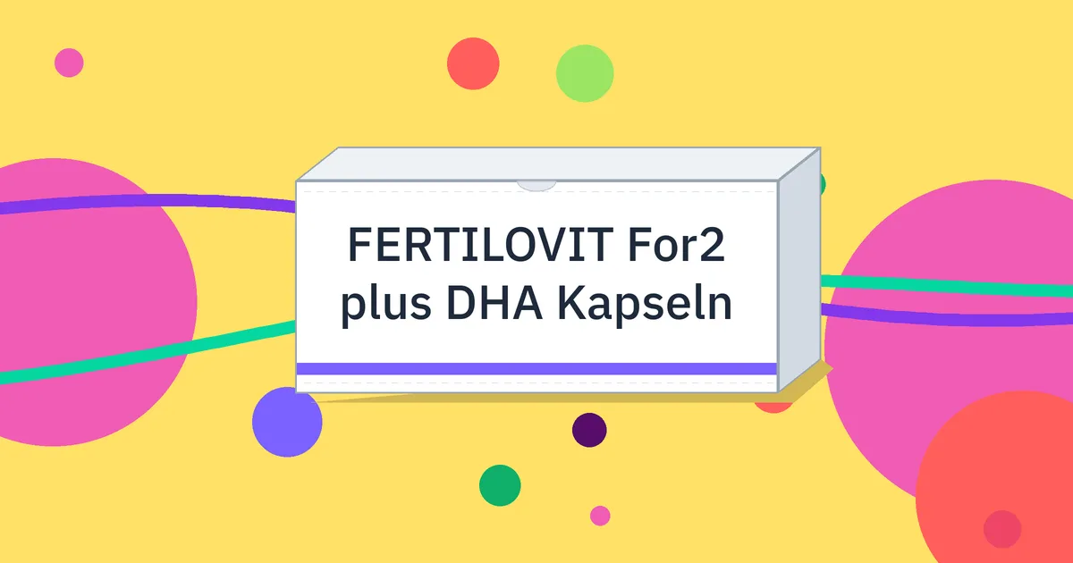 Symbolbild: Packung mit der Aufschrift FERTILOVIT For2 plus DHA Kapseln (PZN 16754439) – Verfügbarkeit und Bezug in Apotheken in Frankfurt am Main