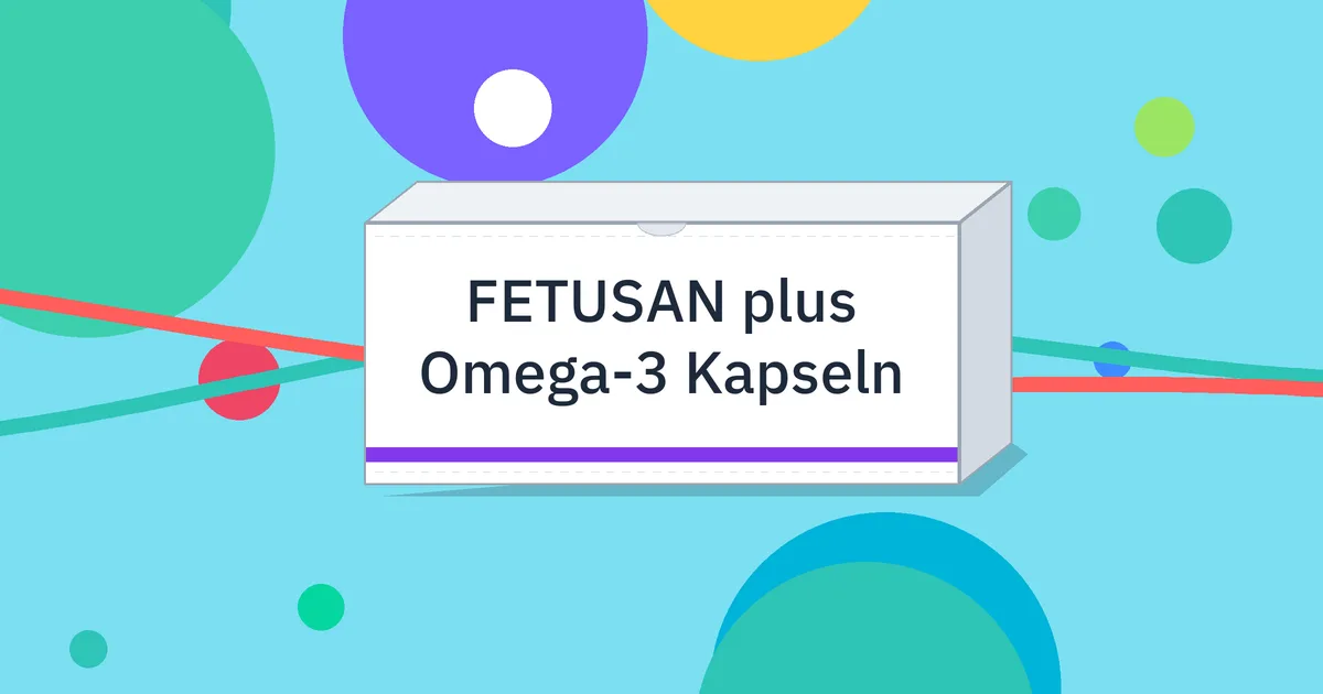 Symbolbild: Packung mit der Aufschrift FETUSAN plus Omega-3 Kapseln (PZN 04633481) – Verfügbarkeit und Bezug in Apotheken in Frankfurt am Main