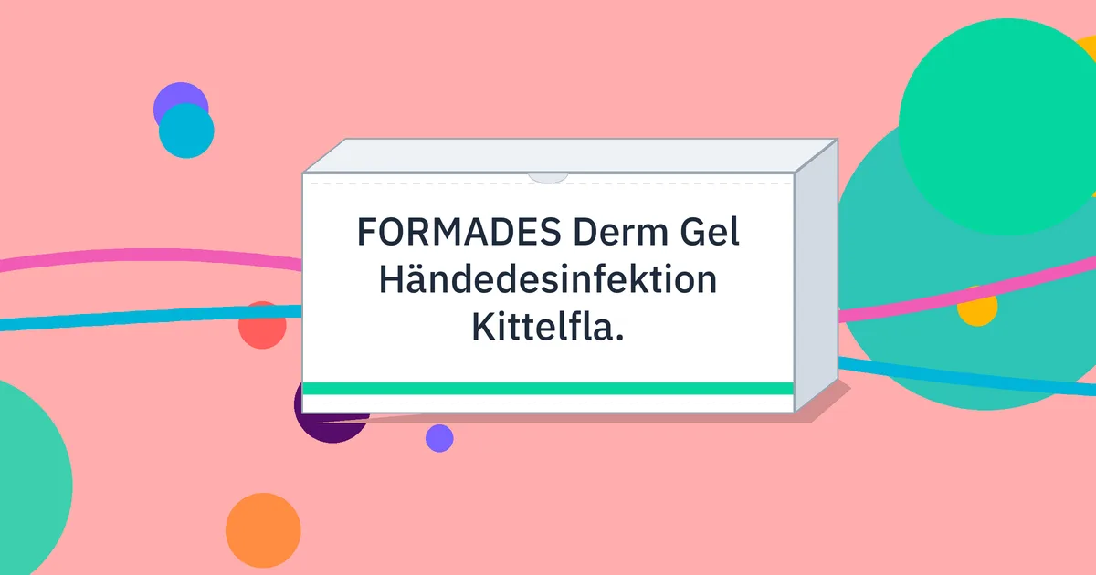 Symbolbild: Packung mit der Aufschrift FORMADES Derm Gel Händedesinfektion Kittelfla. (PZN 16928767) – Verfügbarkeit und Bezug in Apotheken in Frankfurt am Main