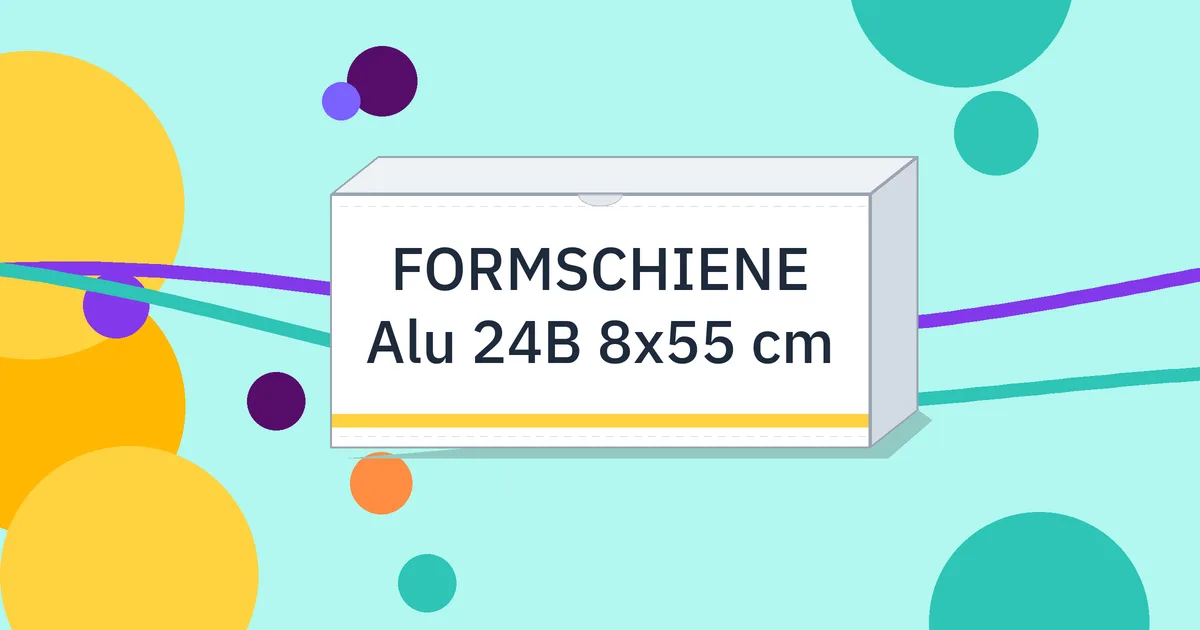 Symbolbild: Packung mit der Aufschrift FORMSCHIENE Alu 24B 8x55 cm (PZN 02694892) – Verfügbarkeit und Bezug in Apotheken in Frankfurt am Main