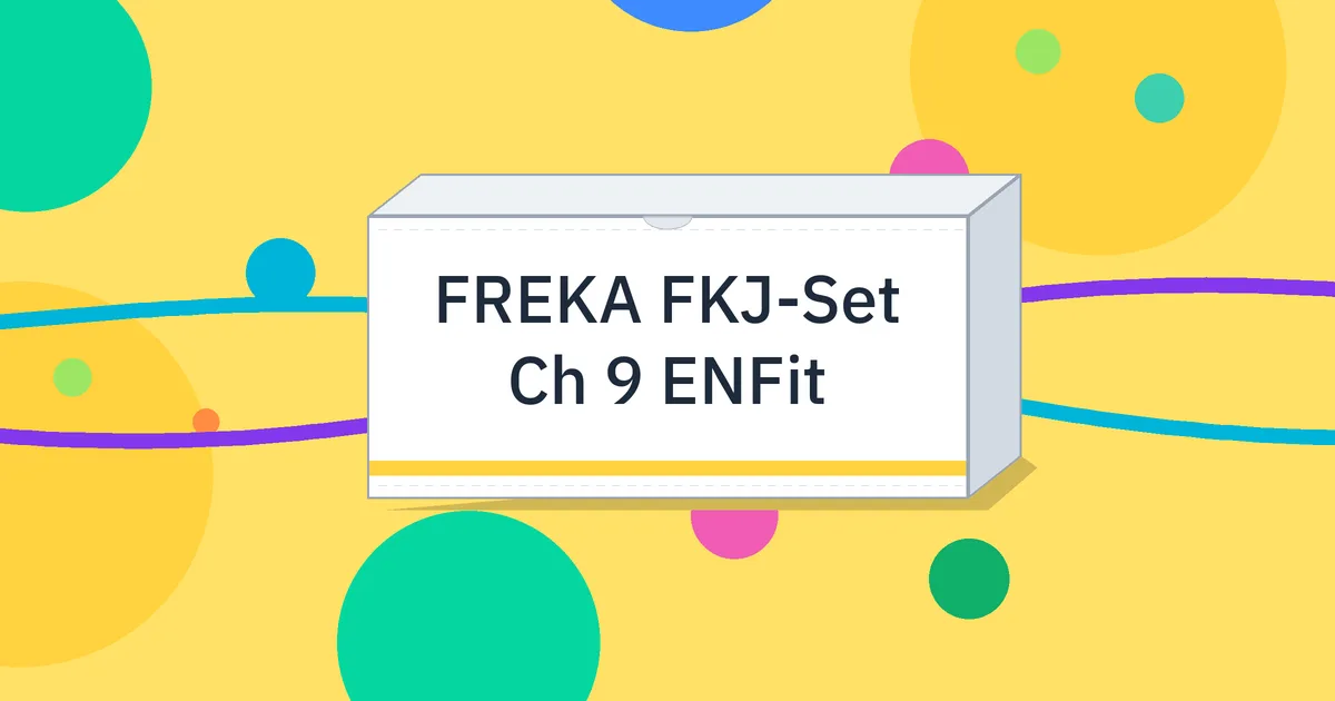 Symbolbild: Packung mit der Aufschrift FREKA FKJ-Set Ch 9 ENFit (PZN 11345570) – Verfügbarkeit und Bezug in Apotheken in Frankfurt am Main