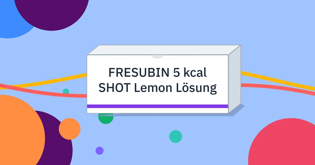 Symbolbild: Packung mit der Aufschrift FRESUBIN 5 kcal SHOT Lemon Lösung (PZN 11847248) – Verfügbarkeit und Bezug in Apotheken in Frankfurt am Main