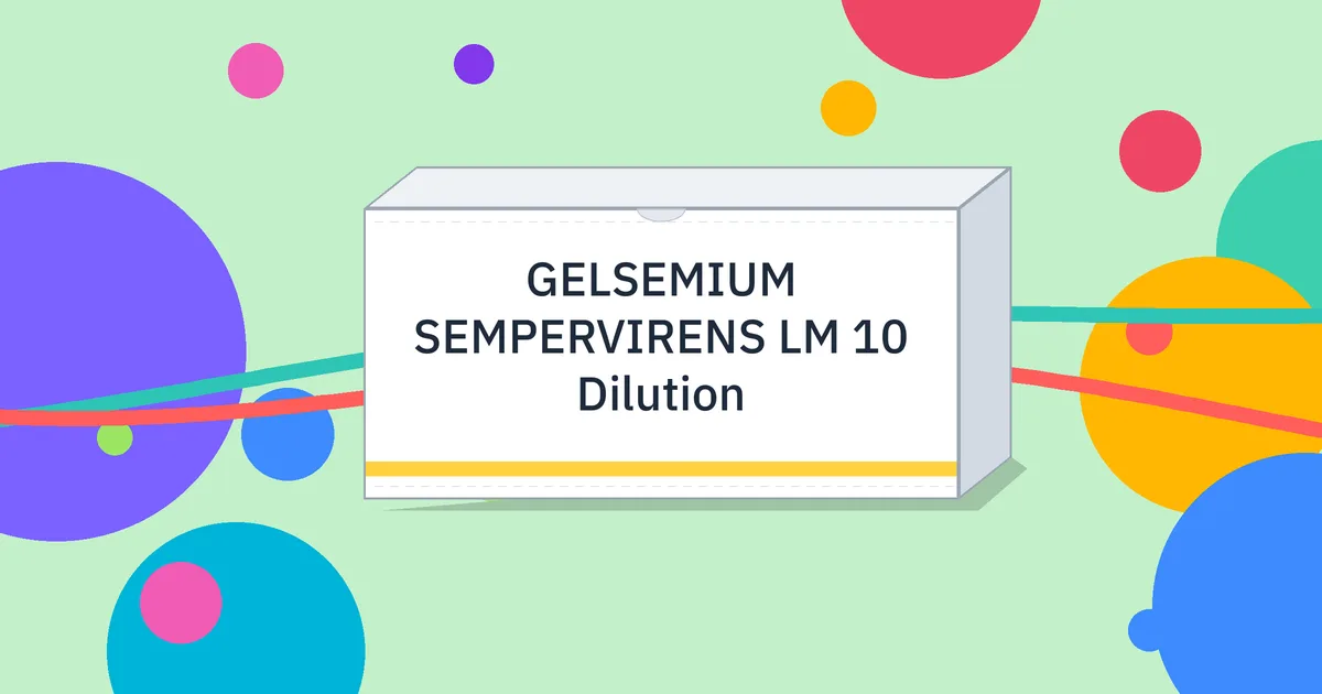 Symbolbild: Packung mit der Aufschrift GELSEMIUM SEMPERVIRENS LM 10 Dilution (PZN 12875755) – Verfügbarkeit und Bezug in Apotheken in Frankfurt am Main
