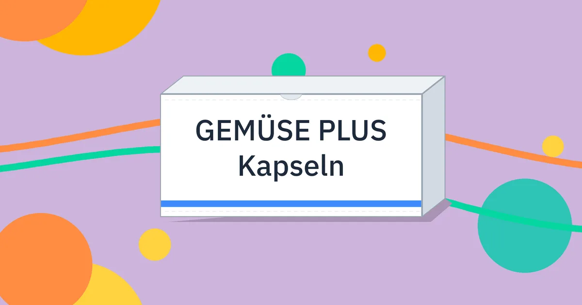 Symbolbild: Packung mit der Aufschrift GEMÜSE PLUS Kapseln (PZN 08640905) – Verfügbarkeit und Bezug in Apotheken in Frankfurt am Main