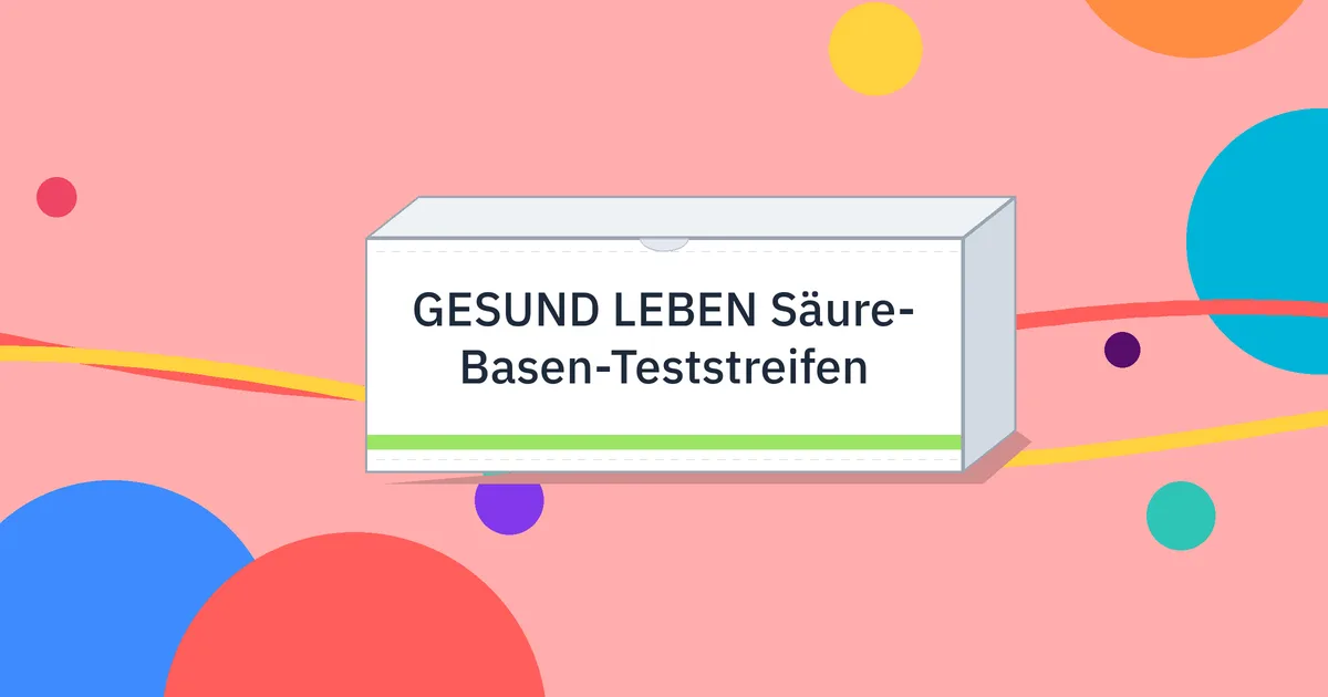 Symbolbild: Packung mit der Aufschrift GESUND LEBEN Säure-Basen-Teststreifen (PZN 19261996) – Verfügbarkeit und Bezug in Apotheken in Frankfurt am Main