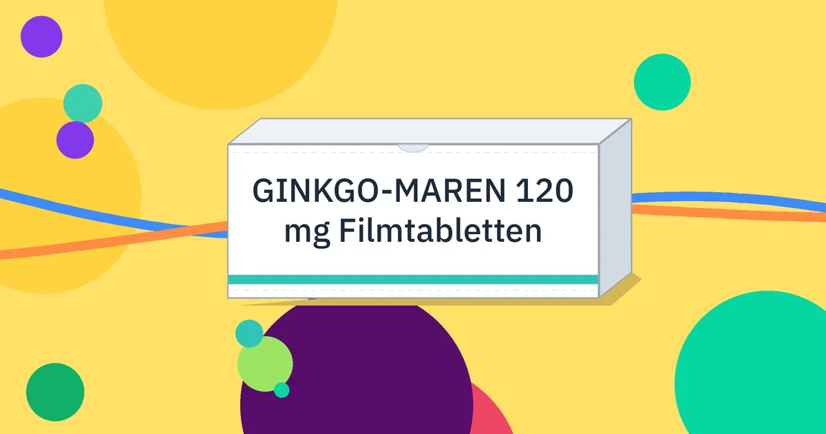 Symbolbild: Packung mit der Aufschrift GINKGO-MAREN 120 mg Filmtabletten (PZN 09206631) – Verfügbarkeit und Bezug in Apotheken in Frankfurt am Main
