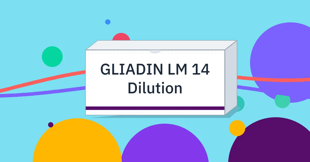 Symbolbild: Packung mit der Aufschrift GLIADIN LM 14 Dilution (PZN 13544227) – Verfügbarkeit und Bezug in Apotheken in Frankfurt am Main