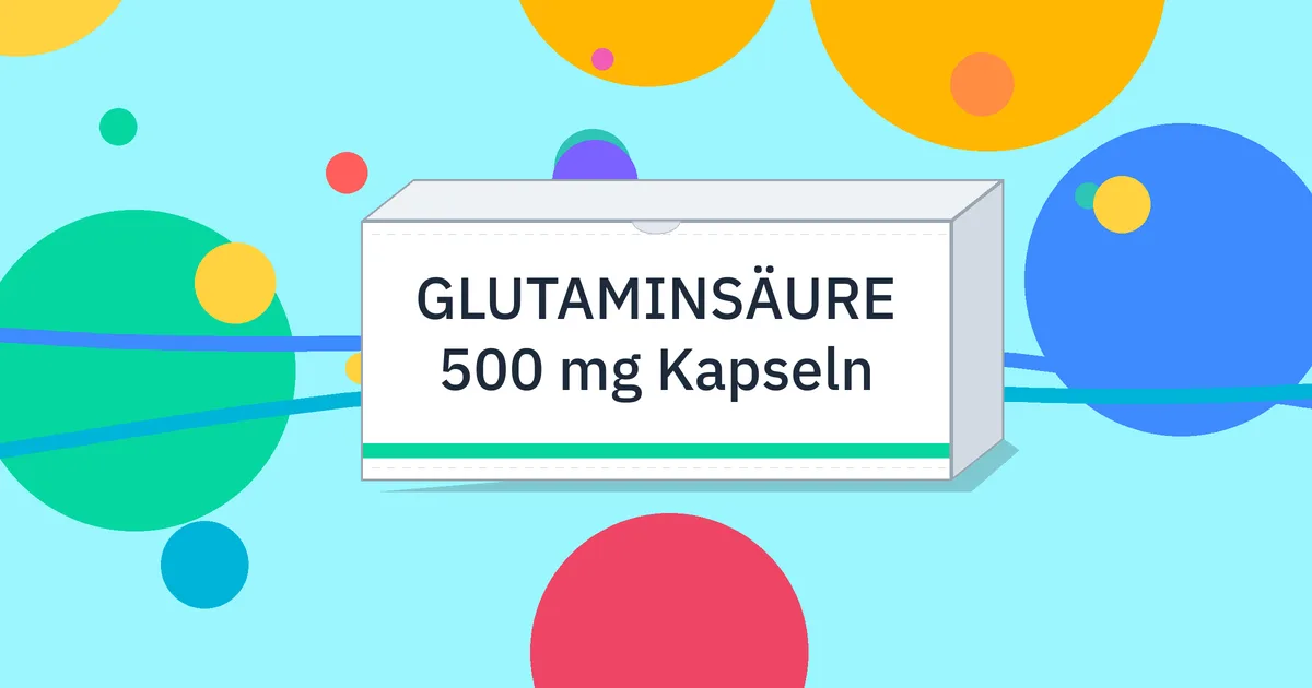 Symbolbild: Packung mit der Aufschrift GLUTAMINSÄURE 500 mg Kapseln (PZN 04011839) – Verfügbarkeit und Bezug in Apotheken in Frankfurt am Main