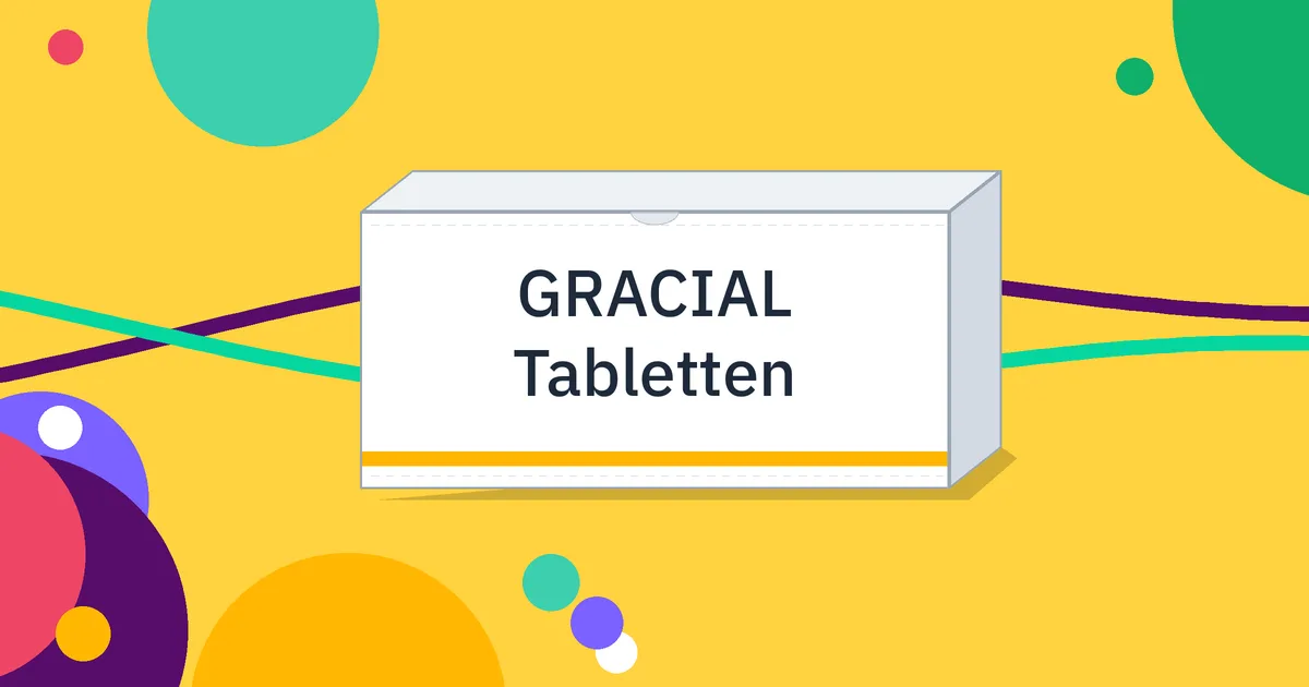 Symbolbild: Packung mit der Aufschrift GRACIAL Tabletten (PZN 07000517) – Verfügbarkeit und Bezug in Apotheken in Frankfurt am Main