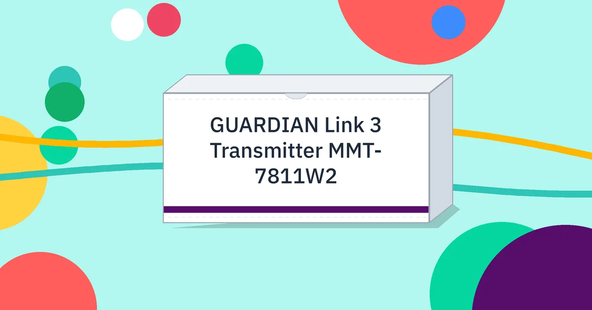 Symbolbild: Packung mit der Aufschrift GUARDIAN Link 3 Transmitter MMT-7811W2 (PZN 18257567) – Verfügbarkeit und Bezug in Apotheken in Frankfurt am Main