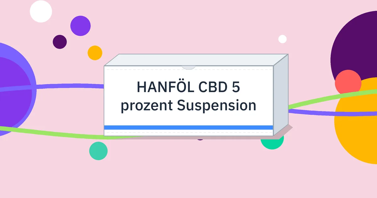 Symbolbild: Packung mit der Aufschrift HANFÖL CBD 5 prozent Suspension (PZN 14418849) – Verfügbarkeit und Bezug in Apotheken in Frankfurt am Main