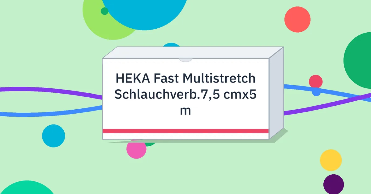 Symbolbild: Packung mit der Aufschrift HEKA Fast Multistretch Schlauchverb.7,5 cmx5 m (PZN 16824482) – Verfügbarkeit und Bezug in Apotheken in Frankfurt am Main