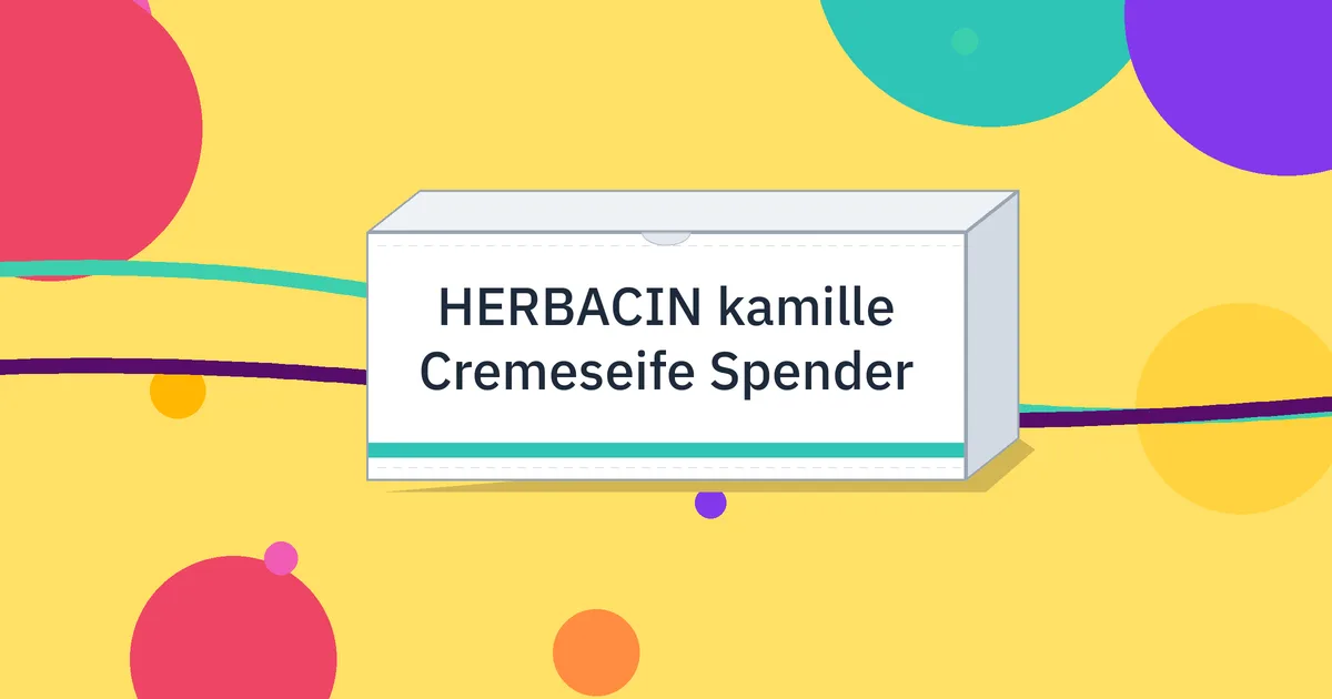 Symbolbild: Packung mit der Aufschrift HERBACIN kamille Cremeseife Spender (PZN 10344930) – Verfügbarkeit und Bezug in Apotheken in Frankfurt am Main