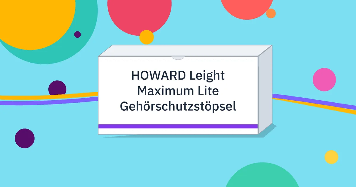 Symbolbild: Packung mit der Aufschrift HOWARD Leight Maximum Lite Gehörschutzstöpsel (PZN 19403025) – Verfügbarkeit und Bezug in Apotheken in Frankfurt am Main