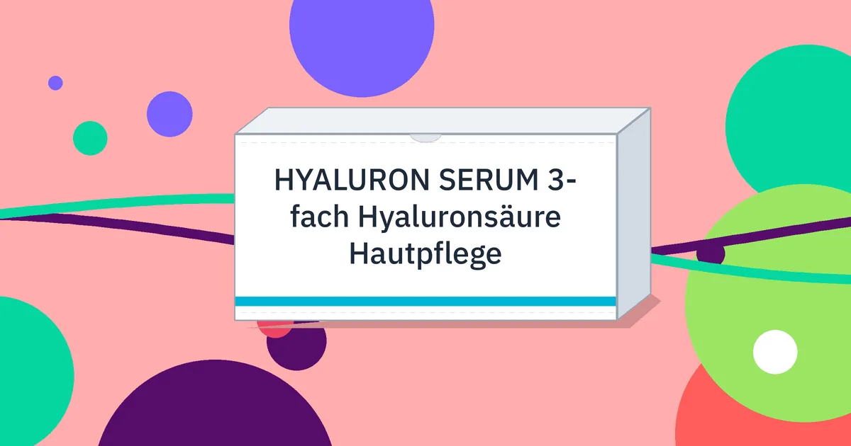 Symbolbild: Packung mit der Aufschrift HYALURON SERUM 3-fach Hyaluronsäure Hautpflege (PZN 18211950) – Verfügbarkeit und Bezug in Apotheken in Frankfurt am Main