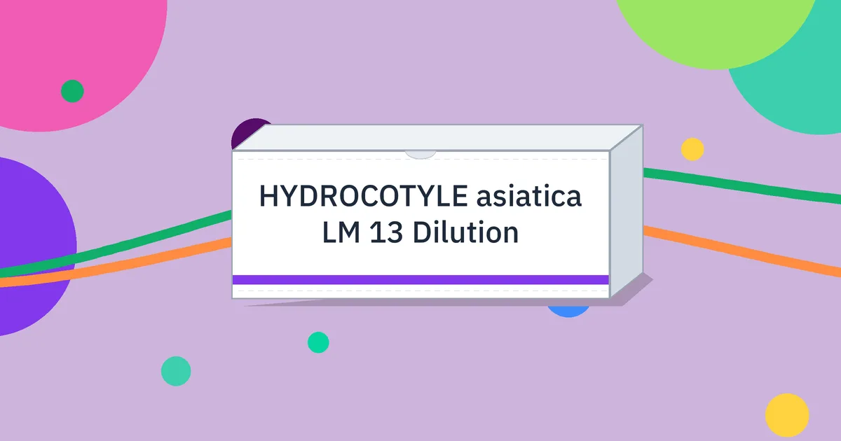 Symbolbild: Packung mit der Aufschrift HYDROCOTYLE asiatica LM 13 Dilution (PZN 13556779) – Verfügbarkeit und Bezug in Apotheken in Frankfurt am Main