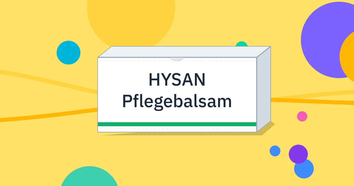 Symbolbild: Packung mit der Aufschrift HYSAN Pflegebalsam (PZN 18906793) – Verfügbarkeit und Bezug in Apotheken in Frankfurt am Main