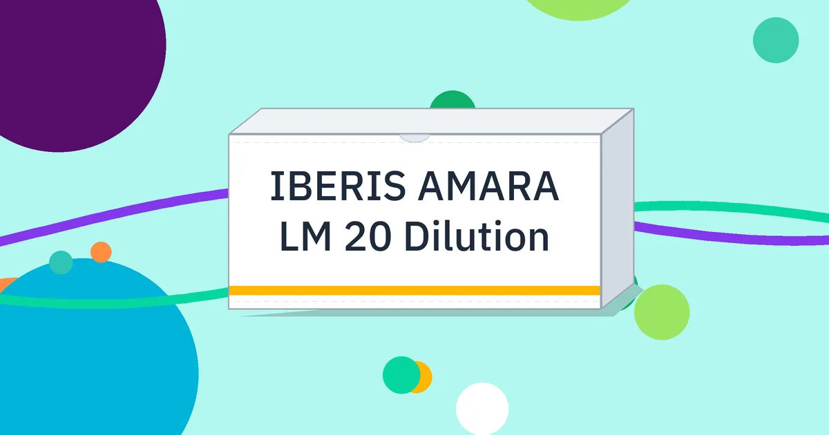 Symbolbild: Packung mit der Aufschrift IBERIS AMARA LM 20 Dilution (PZN 12891493) – Verfügbarkeit und Bezug in Apotheken in Frankfurt am Main